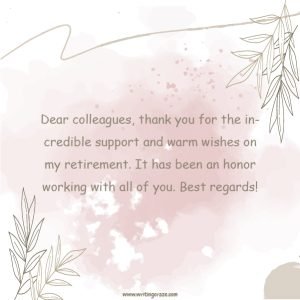 97+ Best Retirement Thank You Notes for Retiree