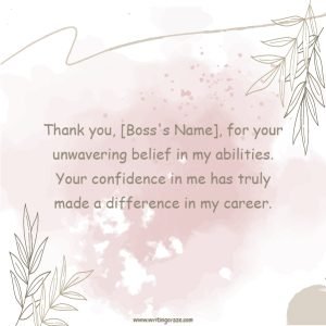 79+ Best Thank You Note to Boss