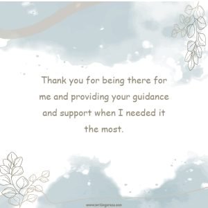 77+ Heartfelt Thank You for Your Guidance and Support