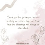 89+ Memorable Baptism Thank You Messages