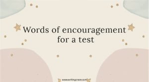 99+ Words of Encouragement for a Test